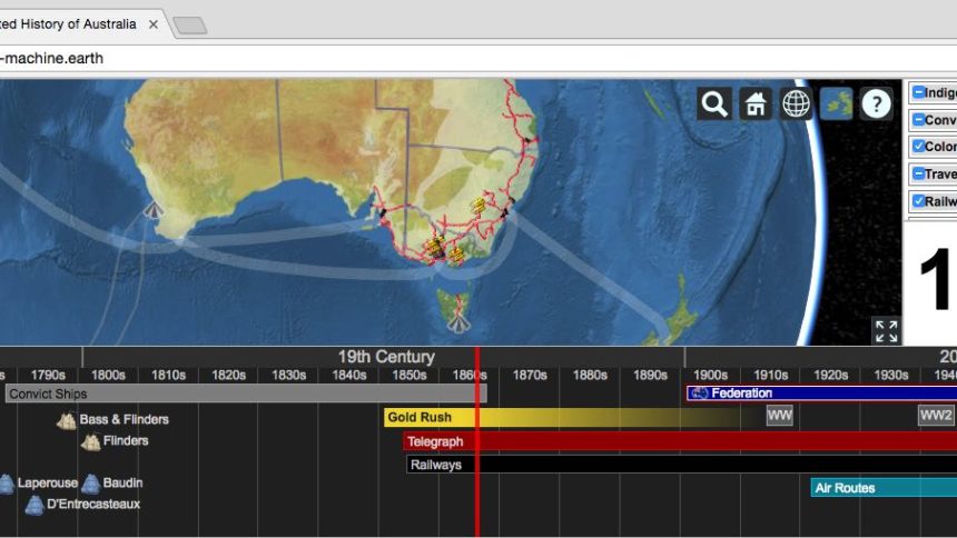 Temporal Earth – data-driven animations of history
